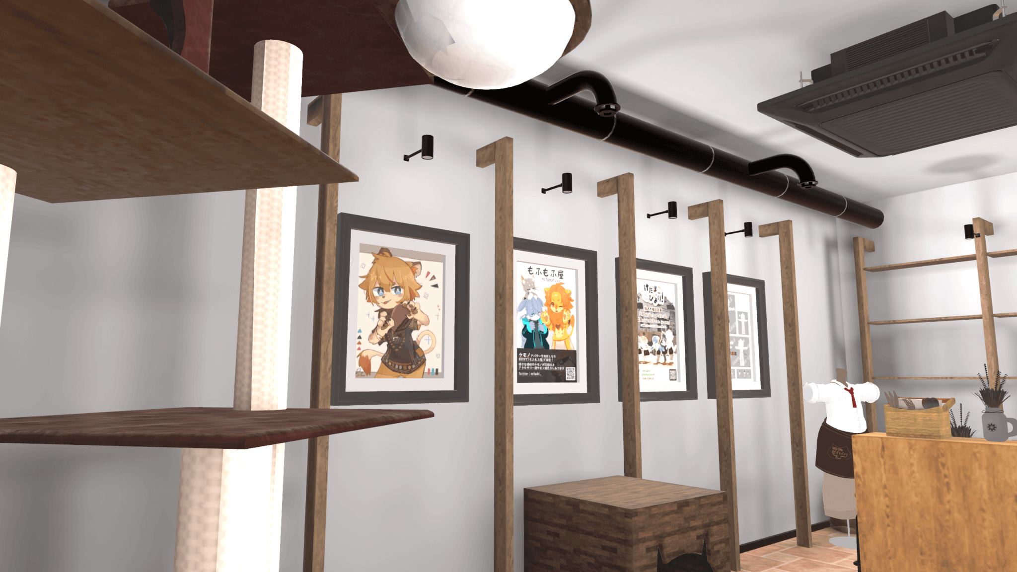 Fluffy's Cafe けだまびより | ケモノ × ファーシェーダー in VRChat